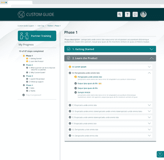 CG Custom Guide | 729 Solutions